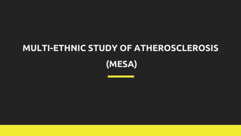 Multi-Ethnic Study of Atherosclerosis (MESA)- Study design and main ...